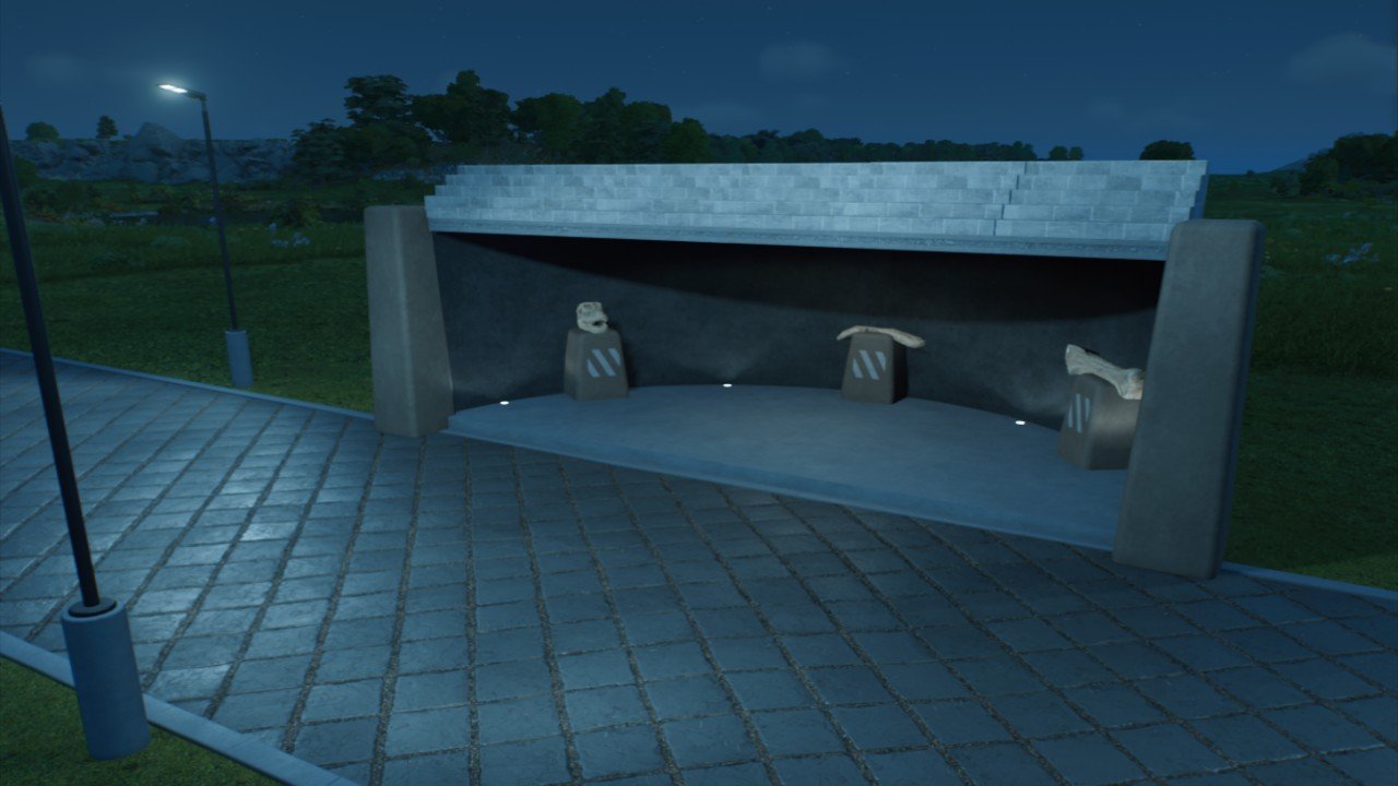 sidepath museum - Jurassic World Evolution 3 creation - Frontier Workshop