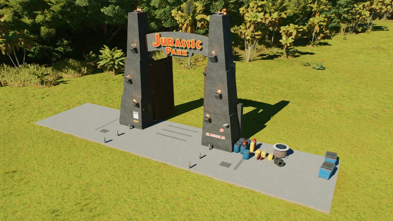 Jurassic Park Walkthrough Gate - Workshop - Jurassic World Evolution 3