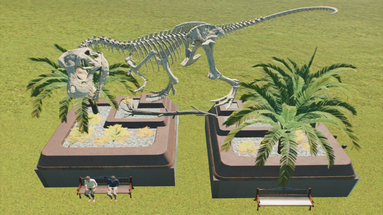 T-Rex Skeleton statue - Workshop - Jurassic World Evolution 3