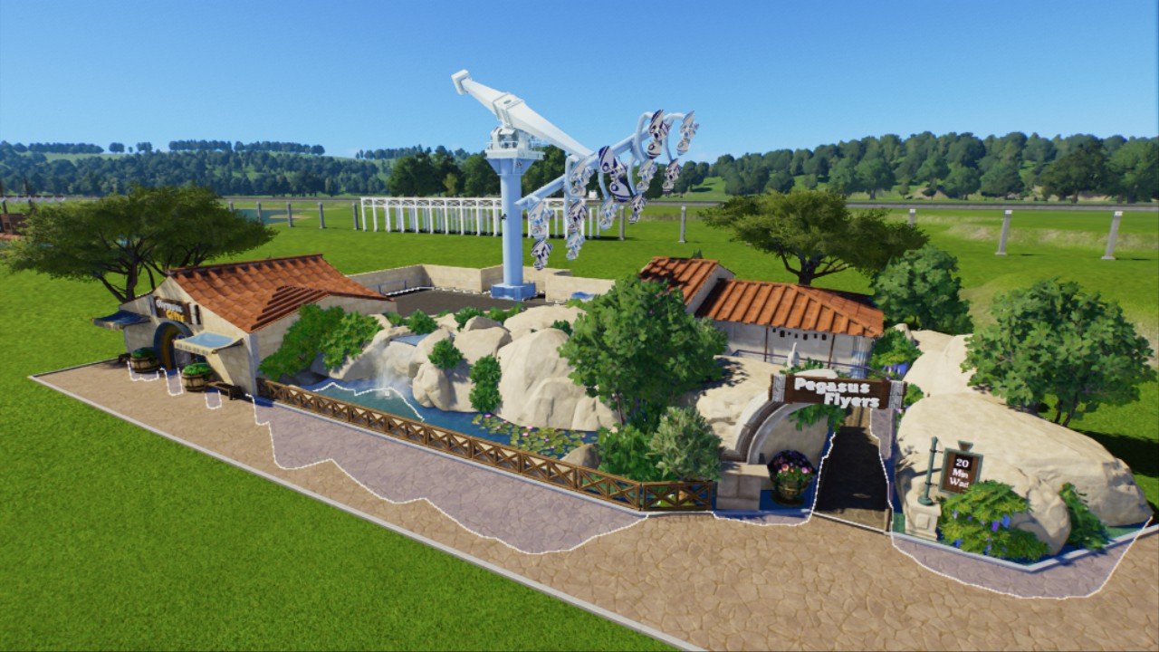 Pegasus Flyers - Planet Coaster 2 creation - Frontier Workshop