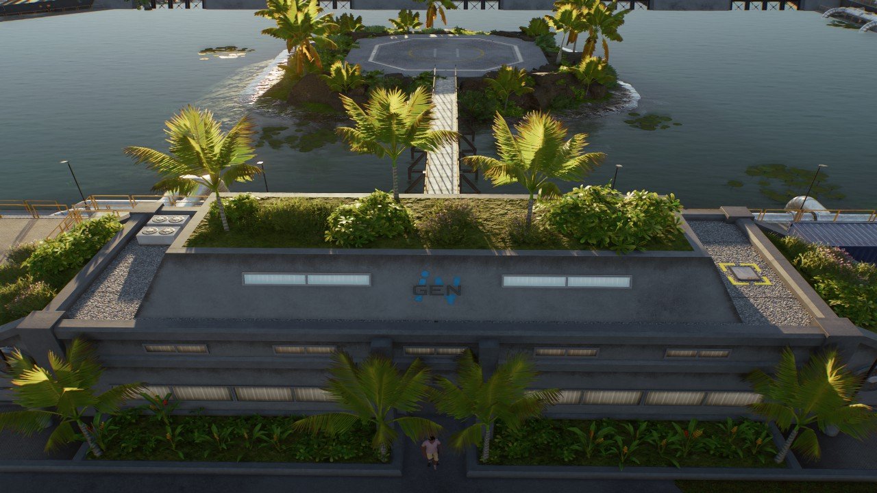 Igen Heliport water - Workshop - Jurassic World Evolution 3