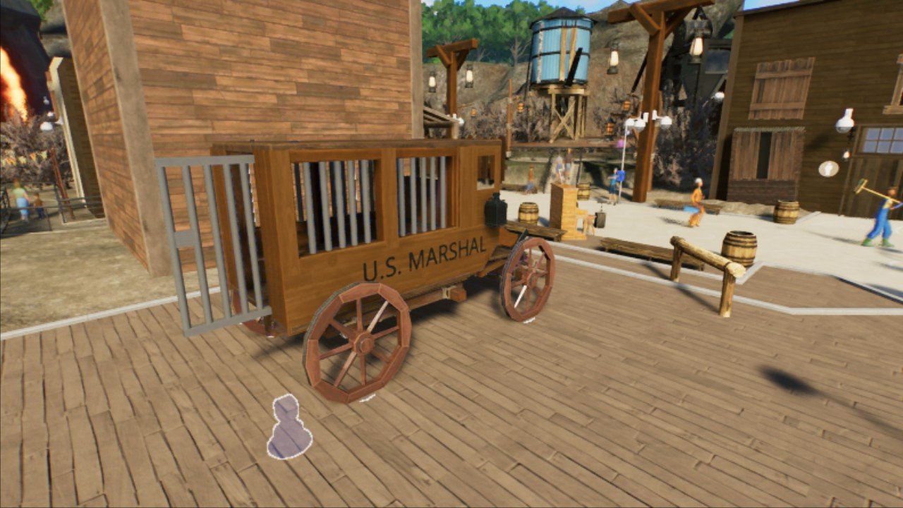 US marshal wagon (western) - Planet Coaster 2 creation - Frontier Workshop