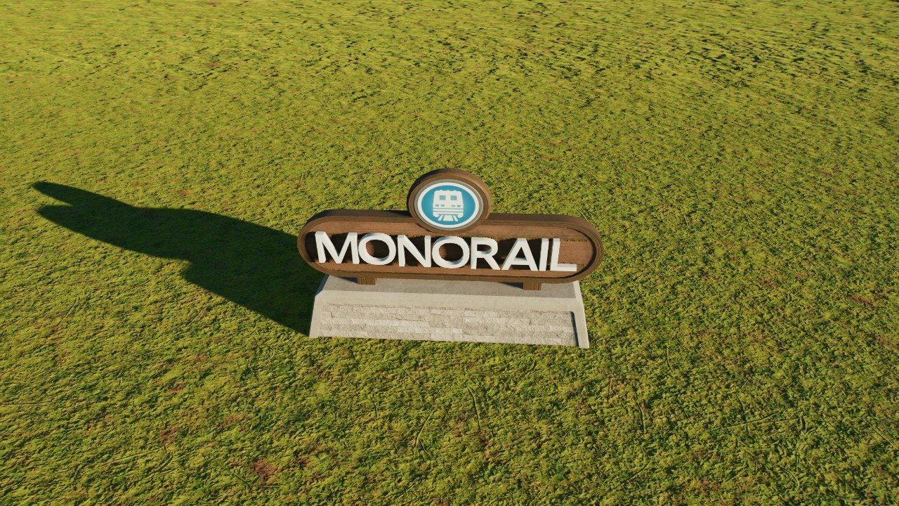 Monorail sign 1 - Workshop - Jurassic World Evolution 3