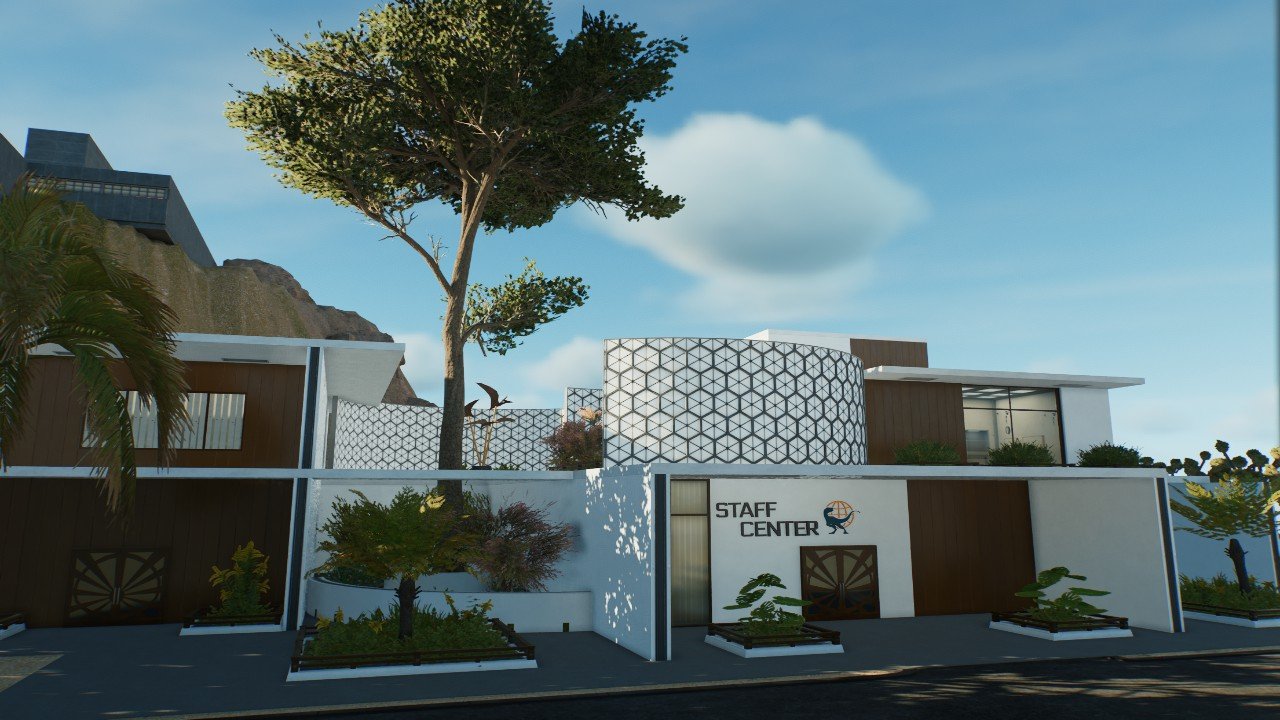 Staff center modern design - 创意工坊 - 《侏罗纪世界：进化 3》