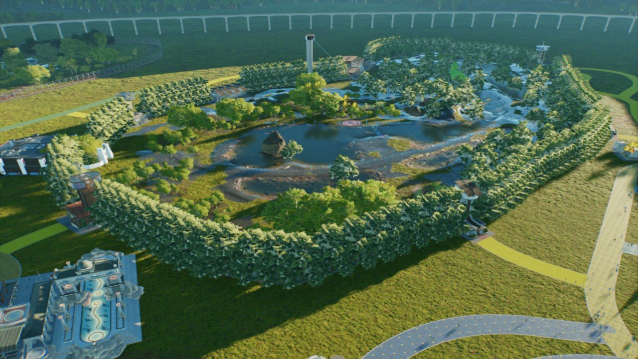 Enclos Marecage - Jurassic World Evolution 3 creation - Frontier Workshop