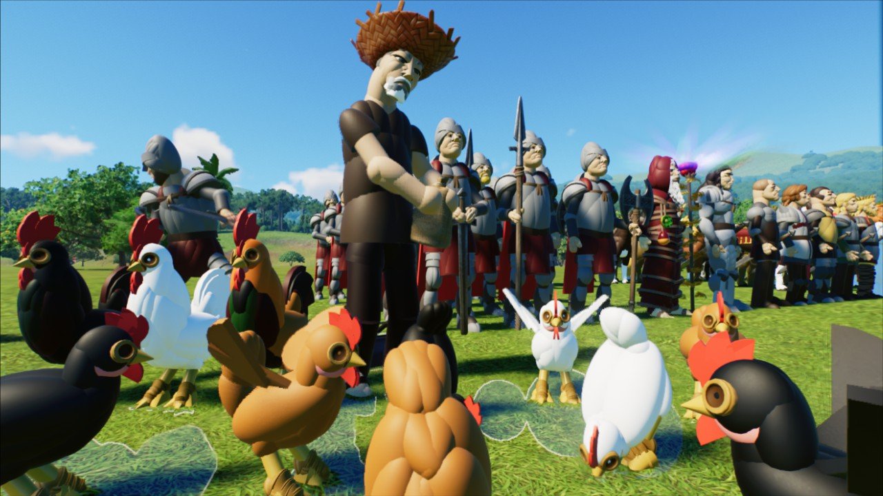 Camelot Kep and chickens - Planet Coaster 2 creation - Frontier Workshop