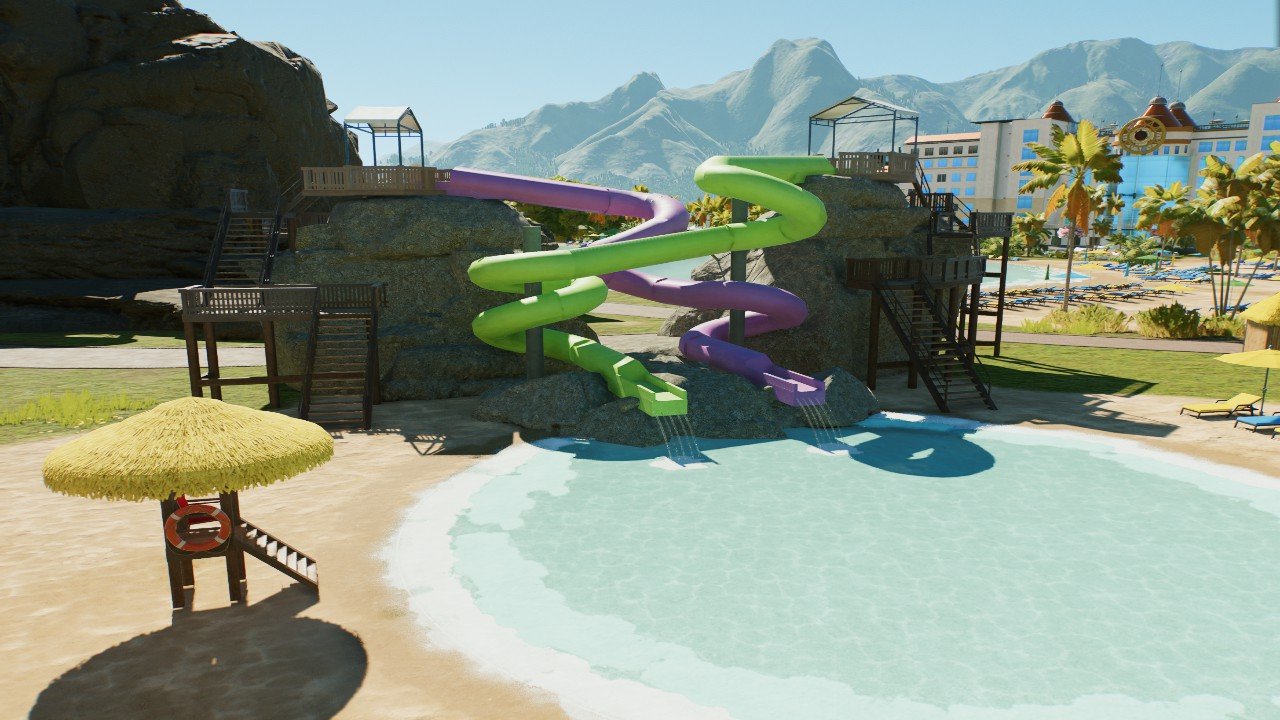 Twin Water slides - Workshop - Jurassic World Evolution 3
