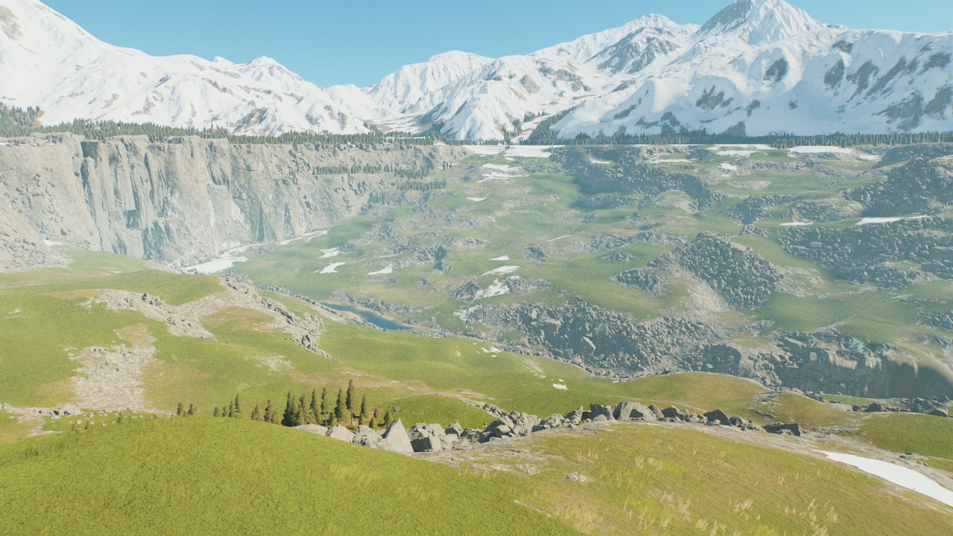 Valley blank, little folliage - Workshop - Jurassic World Evolution 3