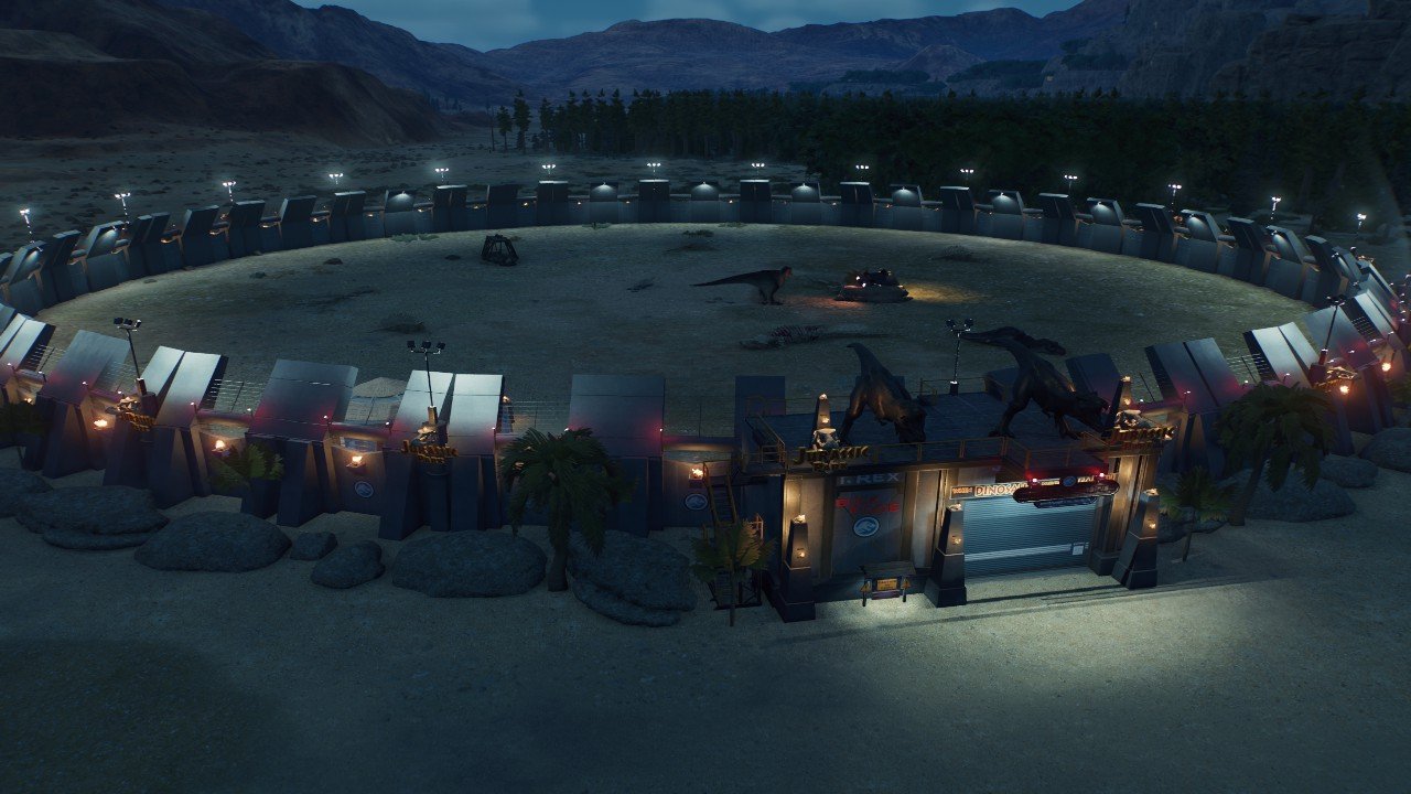 T-Rex Arena Jurassic Park - Workshop - Jurassic World Evolution 3