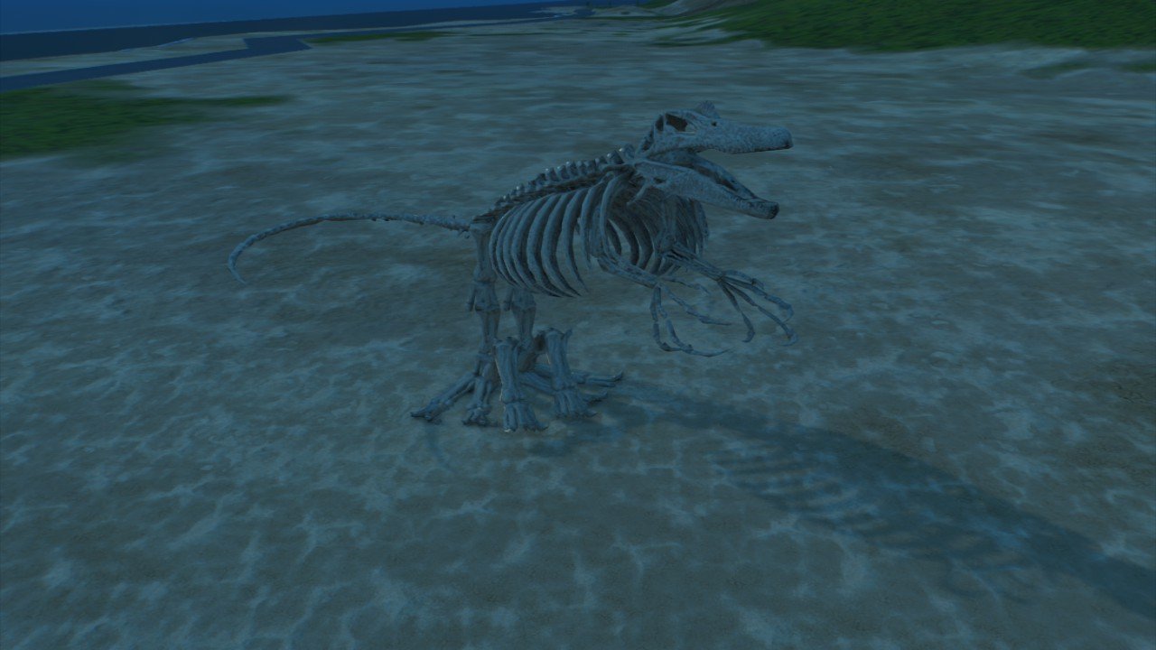 Indoraptor skeleton - Workshop - Jurassic World Evolution 3