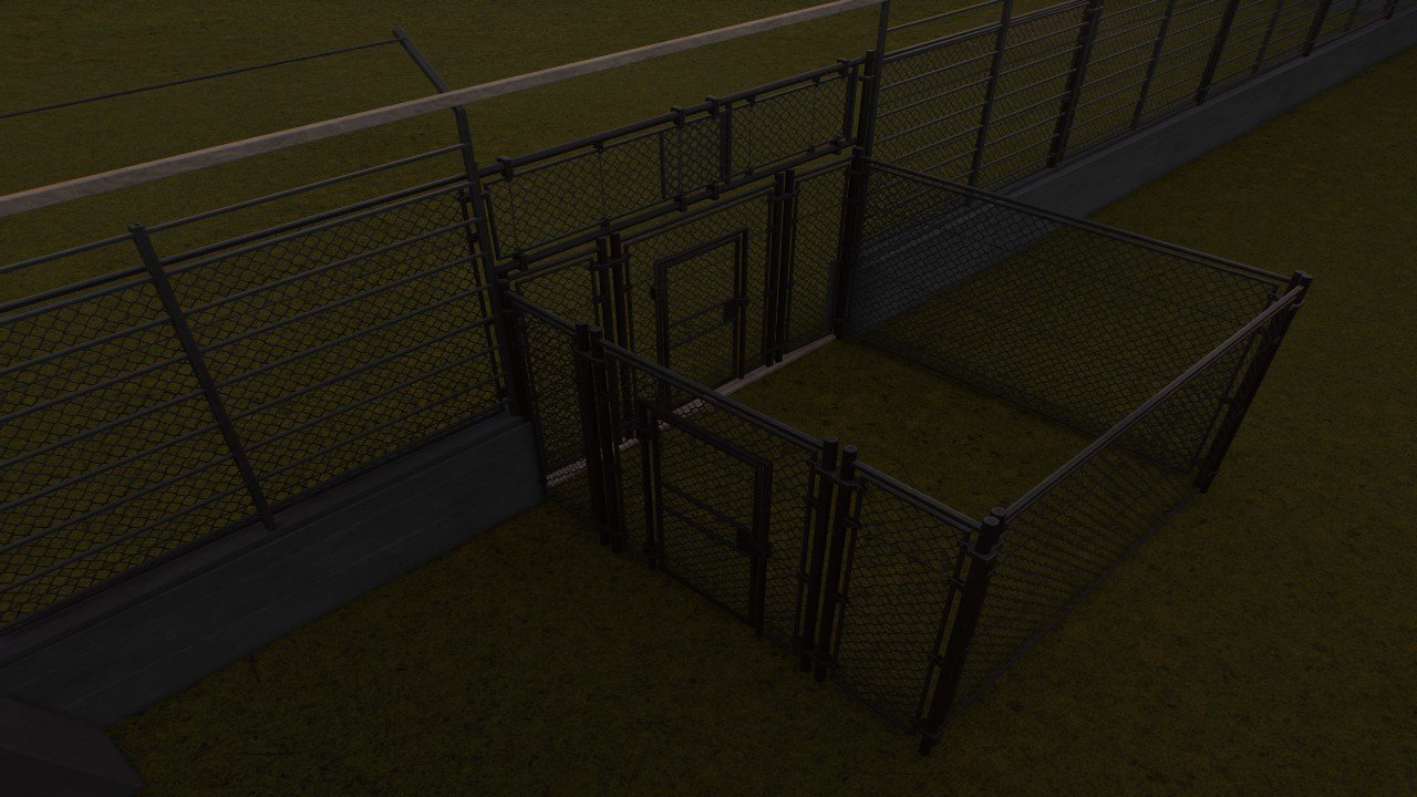 Fence with double staff door - Workshop - Jurassic World Evolution 3