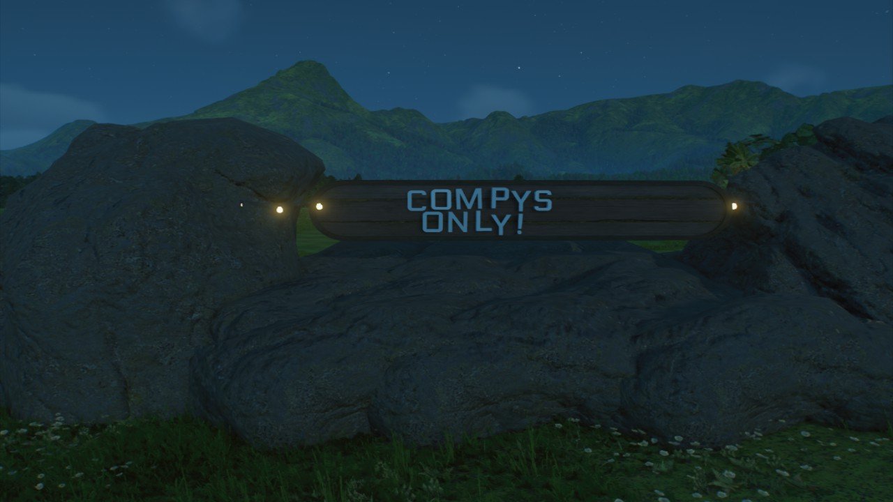 Compys only sign - Workshop - Jurassic World Evolution 3
