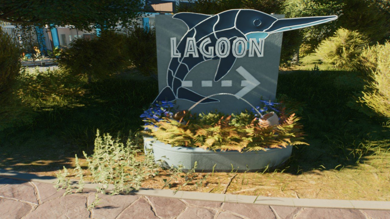 Lagoon Sign - Workshop - Jurassic World Evolution 3