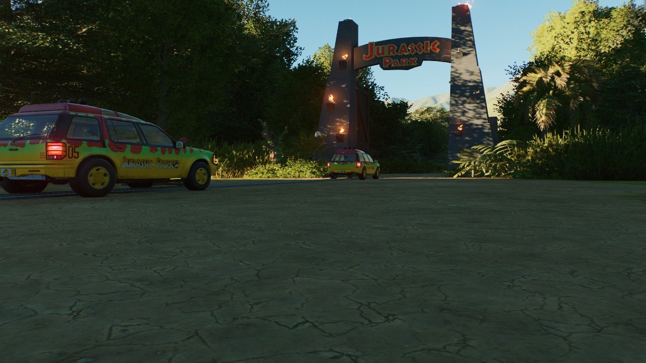 Jurassic park entrance (open) - Workshop - Jurassic World Evolution 3