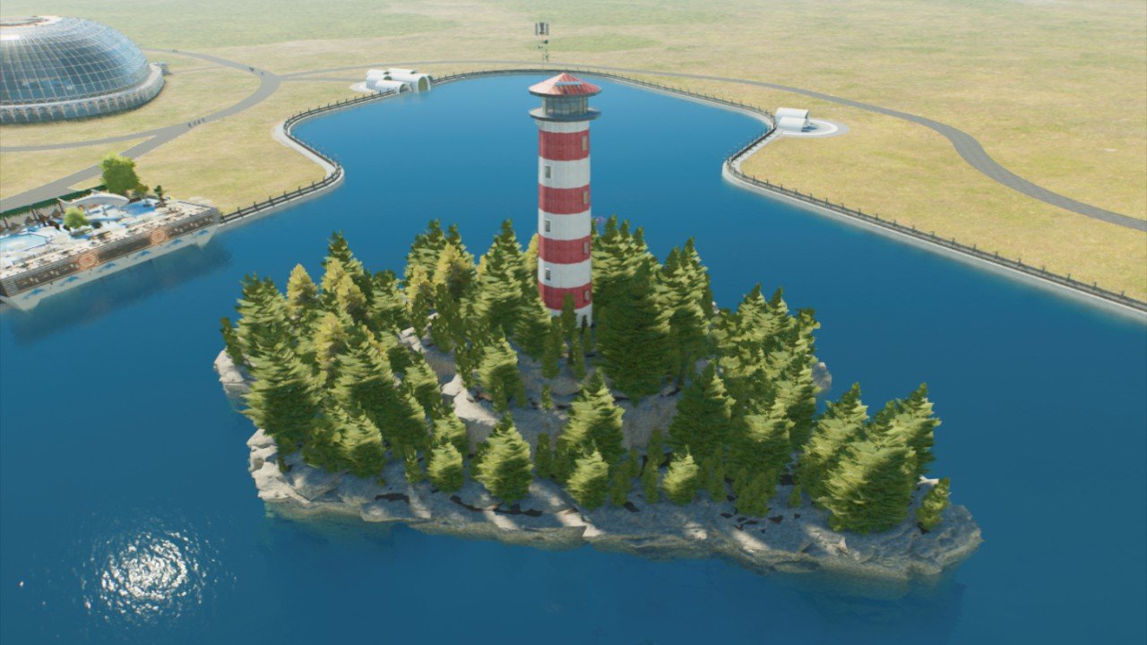 Lagoon underwater viewingdom and island - Jurassic World Evolution 3 ...