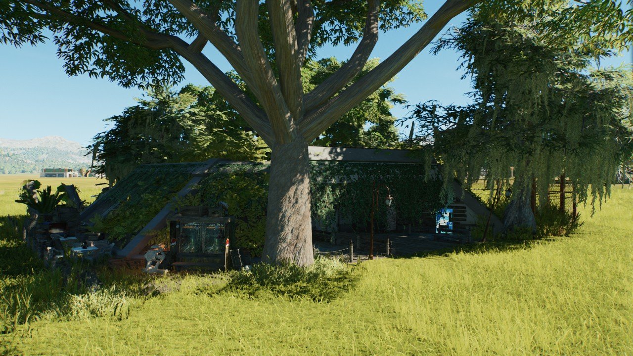 Abandoned Swampy Wetlands Emergency Shelter - Workshop - Jurassic World ...