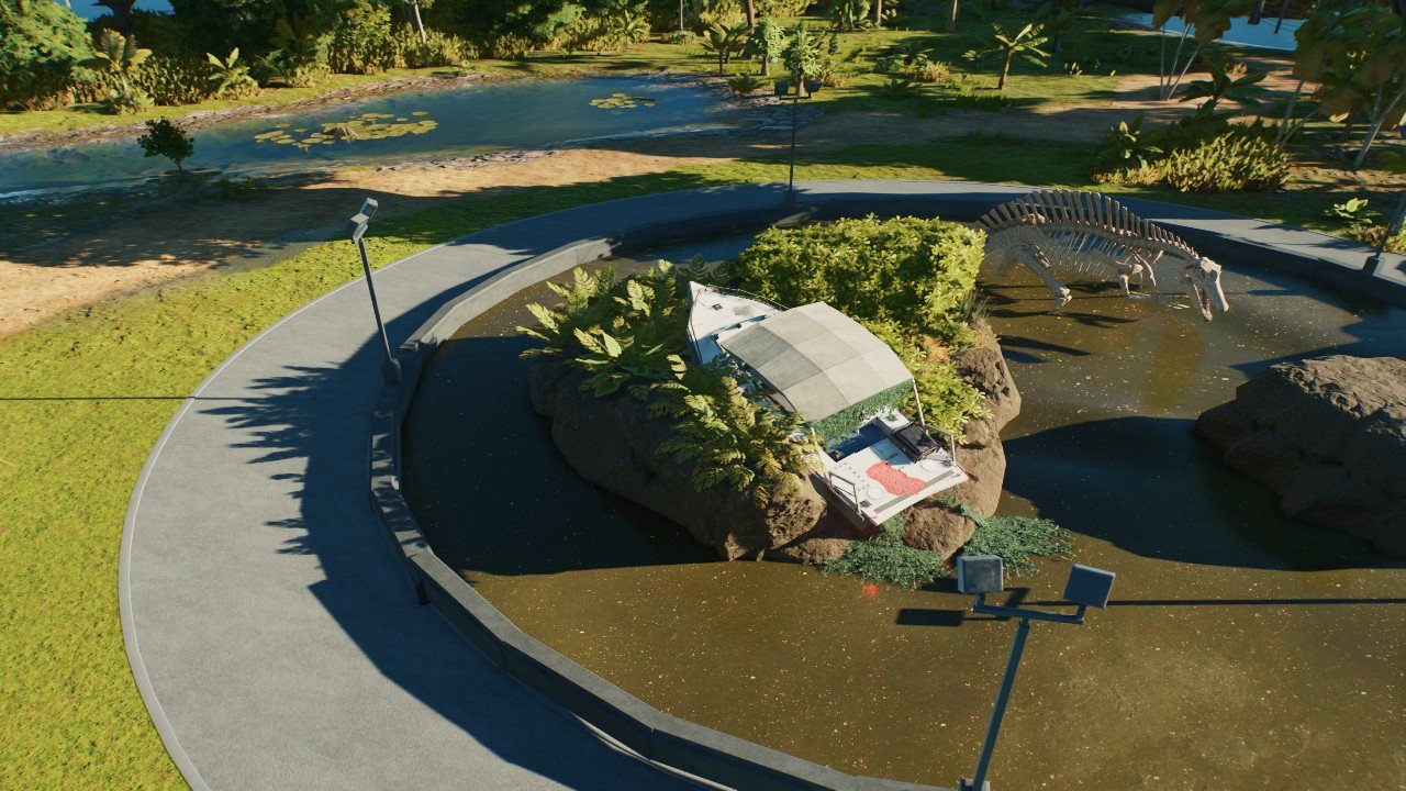 JP3 boat crash - Workshop - Jurassic World Evolution 3