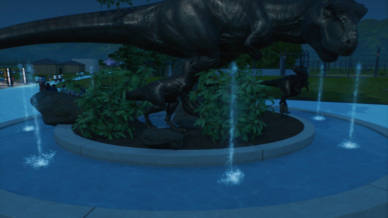 Natural T-rex Fountain - Workshop - Jurassic World Evolution 3