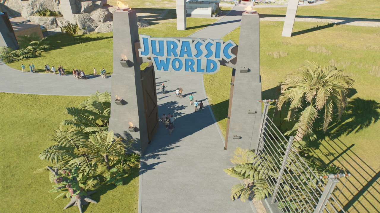 JW gate OPEN - Workshop - Jurassic World Evolution 3