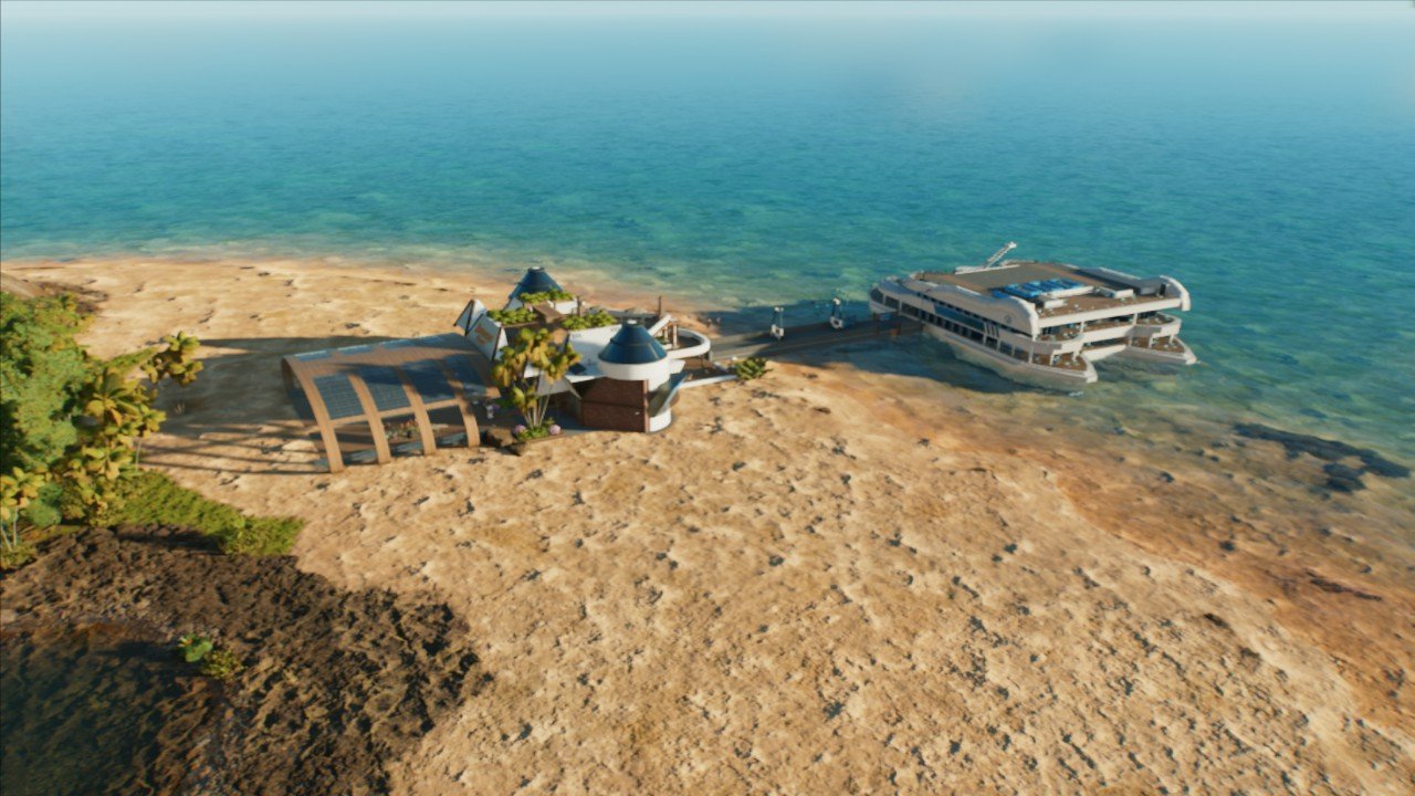 arrival point with ferry building itself - Workshop - Jurassic World ...