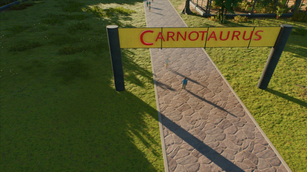 jp carno sign - Workshop - Jurassic World Evolution 3
