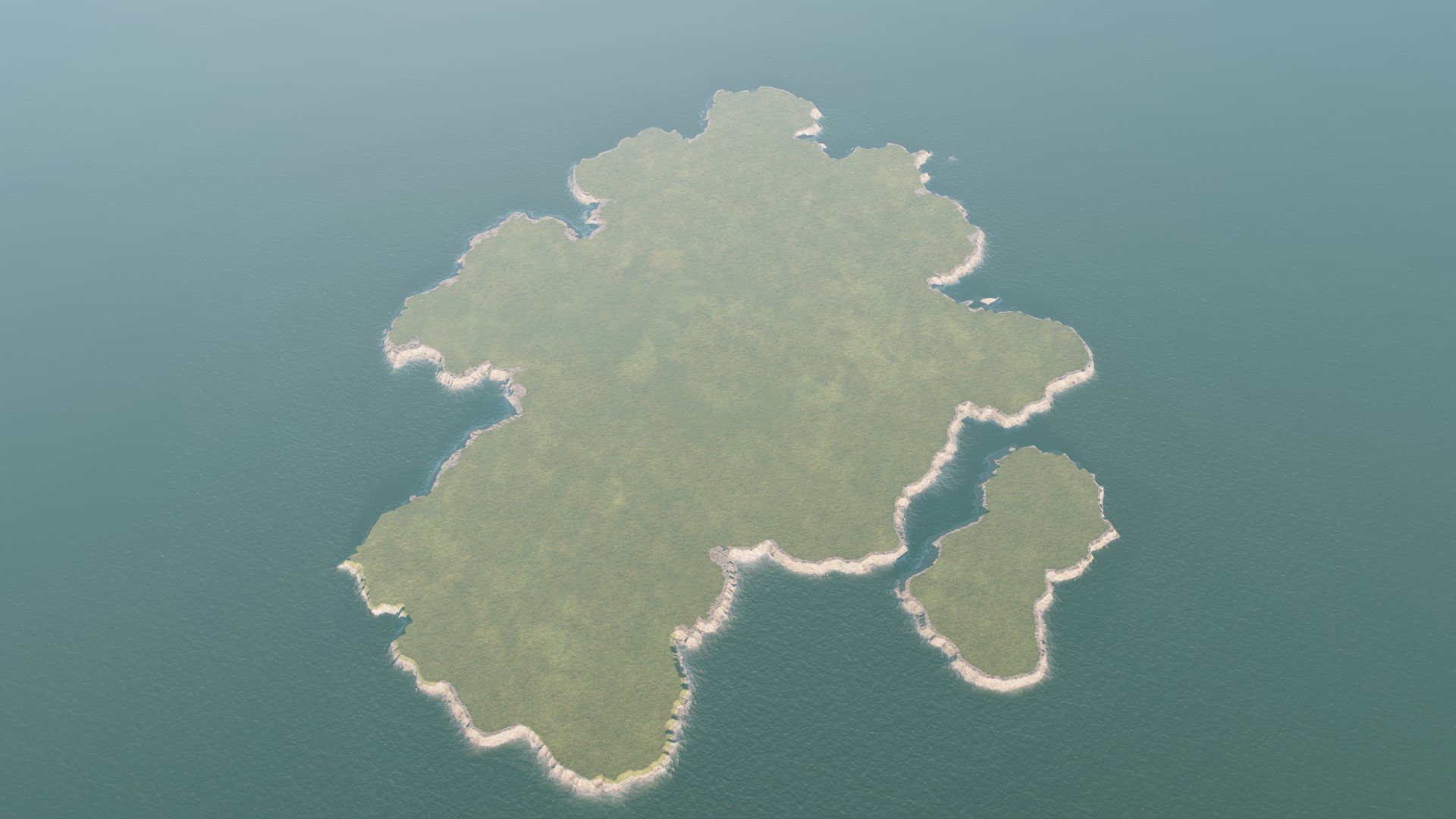 Flattened Island (Temperate) - 创意工坊 - 《侏罗纪世界：进化 3》