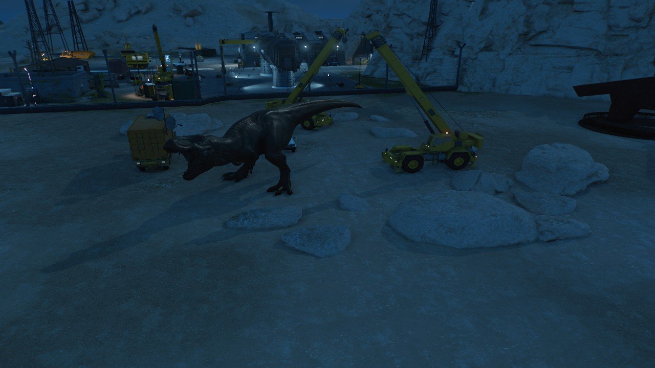 T-REX modal beeing built - Workshop - Jurassic World Evolution 3