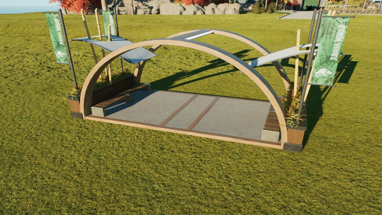 Walk way bench seating - Workshop - Jurassic World Evolution 3