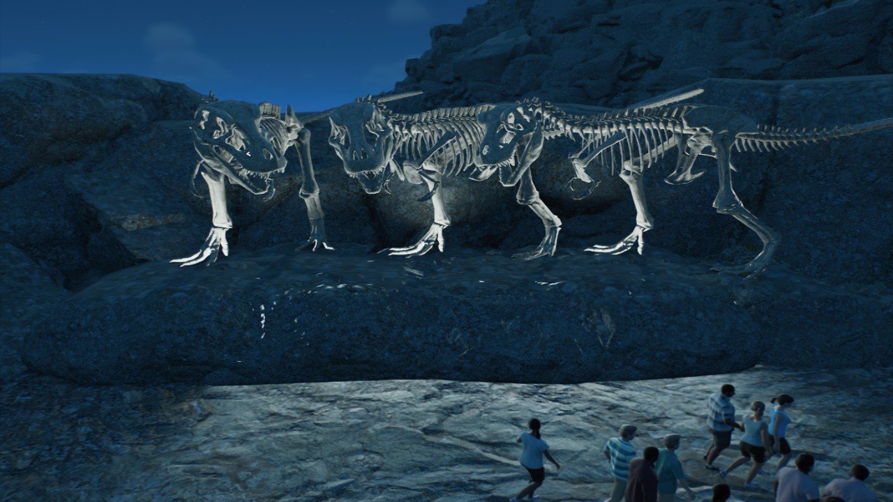 Trex-Skeleton-Trio - Workshop - Jurassic World Evolution 3