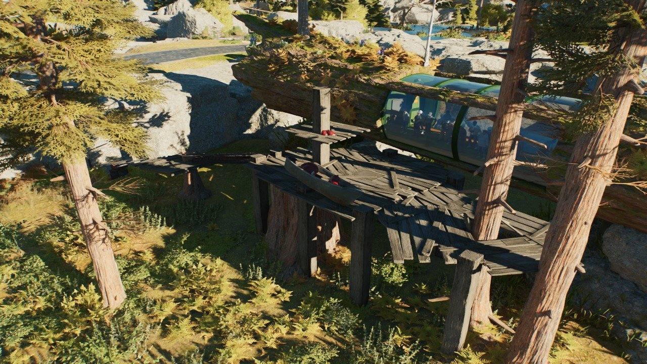 Taiga themed log vewing gallery - Jurassic World Evolution 3 creation ...