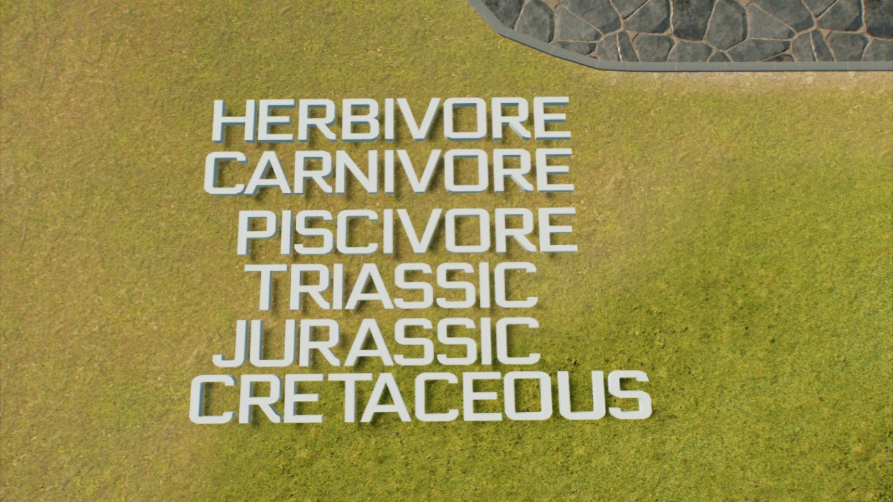 Useful words {english} - Workshop - Jurassic World Evolution 3