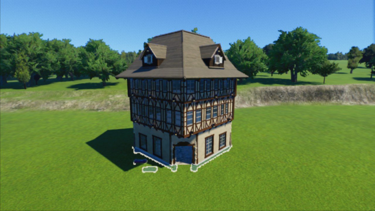 Main Street Building Corner 02 - Planet Coaster 2 creation - Frontier ...