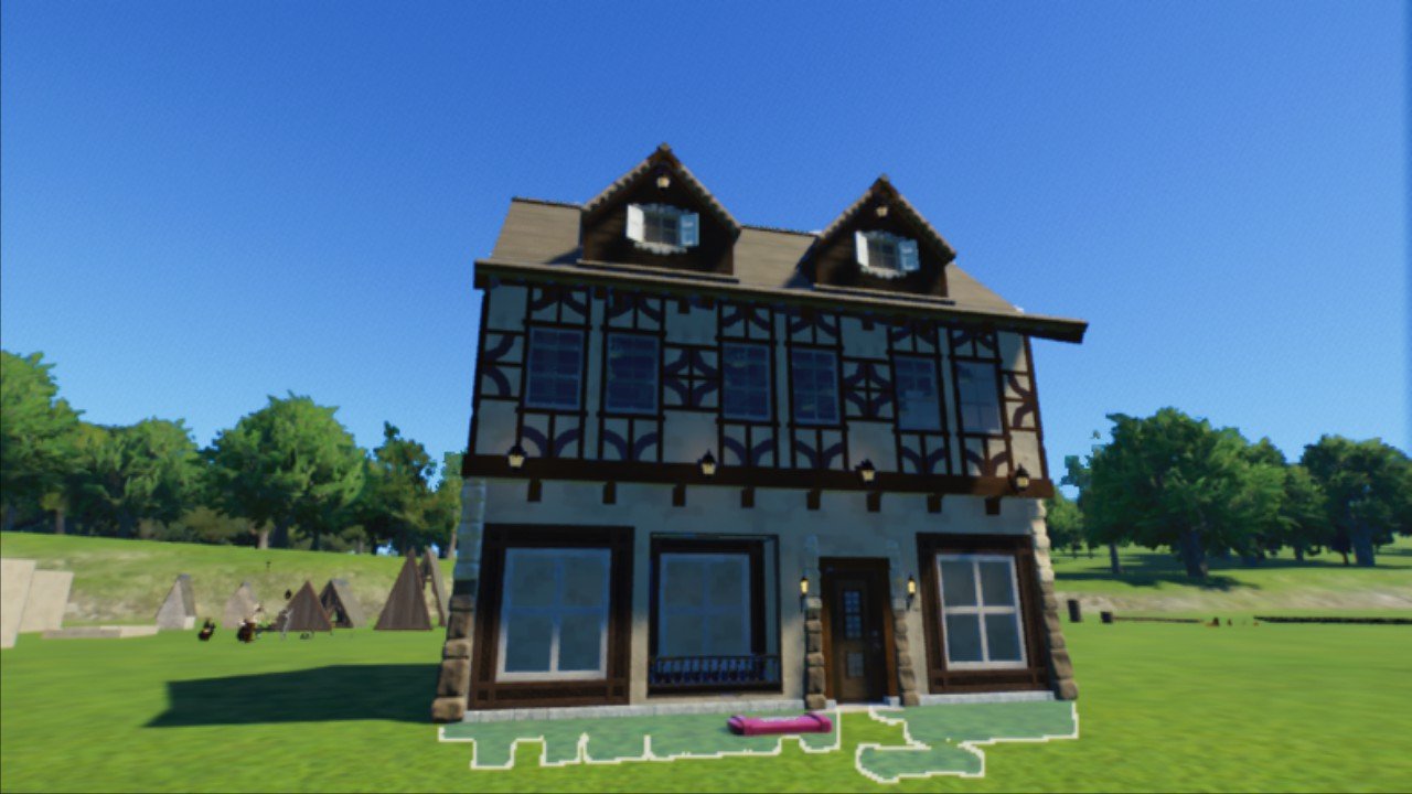 Main Street Row Build 01 - Planet Coaster 2 creation - Frontier Workshop