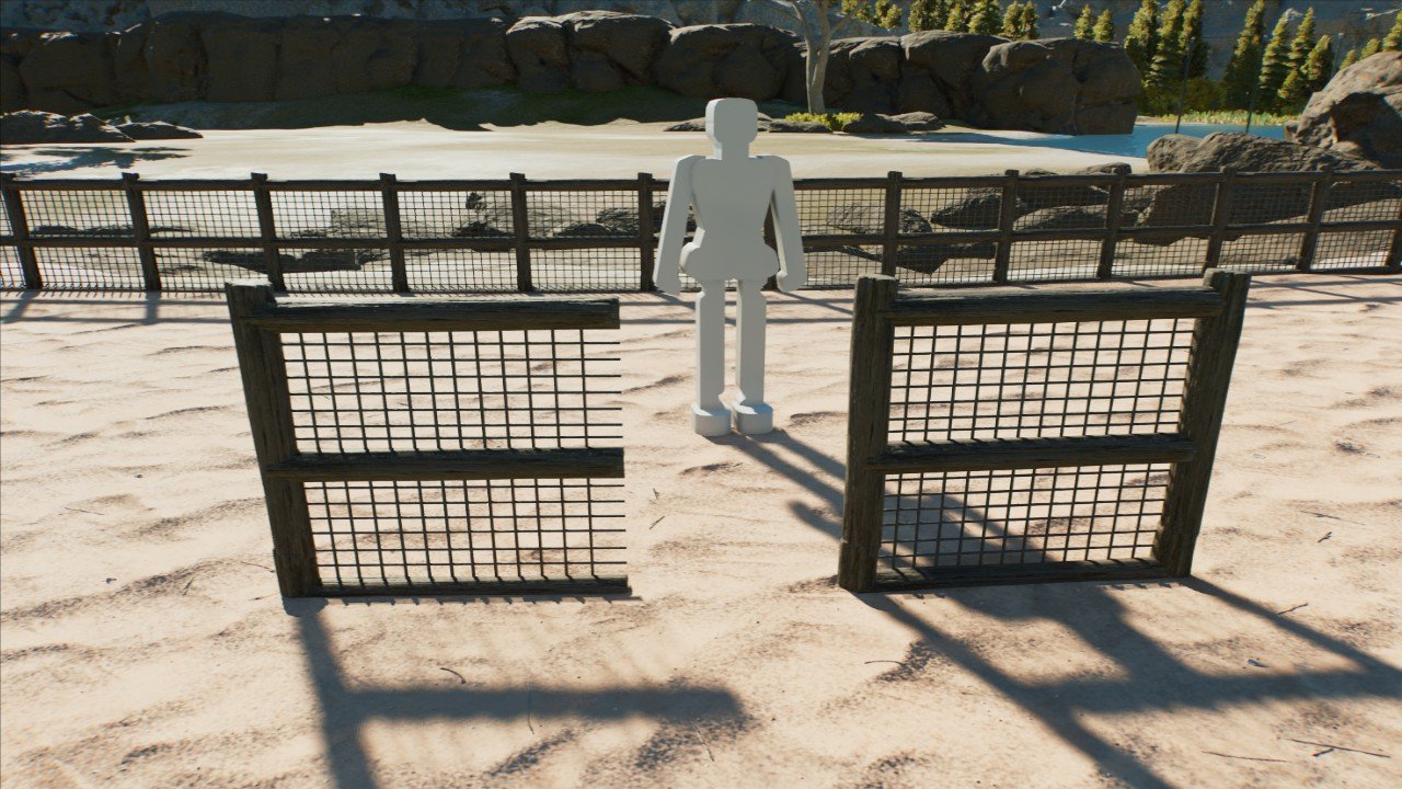 Small Guest Fence made of wood and wire/net - Workshop - Jurassic World ...