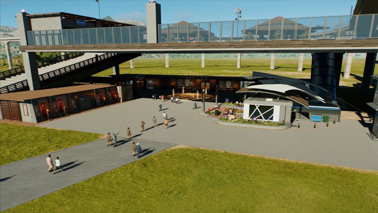 Monorail plaza V2 - Workshop - Jurassic World Evolution 3
