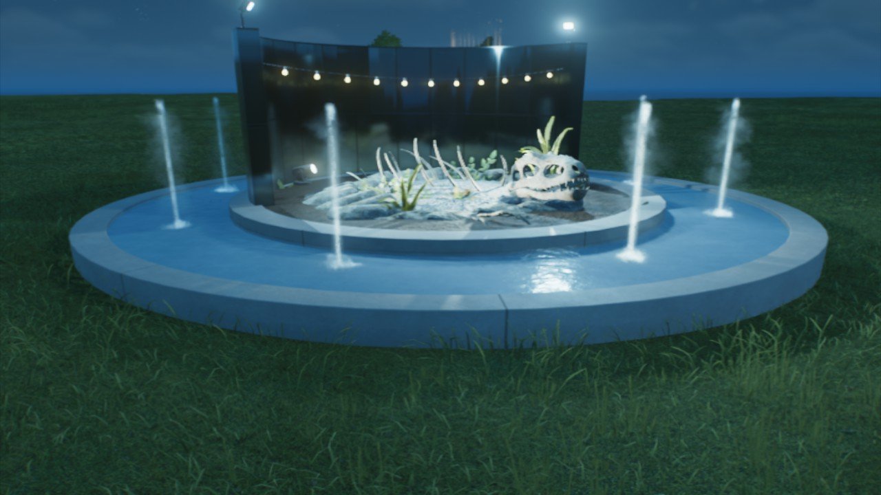 Indom Rex fountain - Workshop - Jurassic World Evolution 3