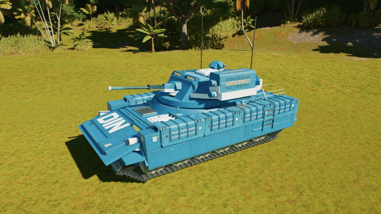 DIN Panzer Tank Decoration - Workshop - Jurassic World Evolution 3