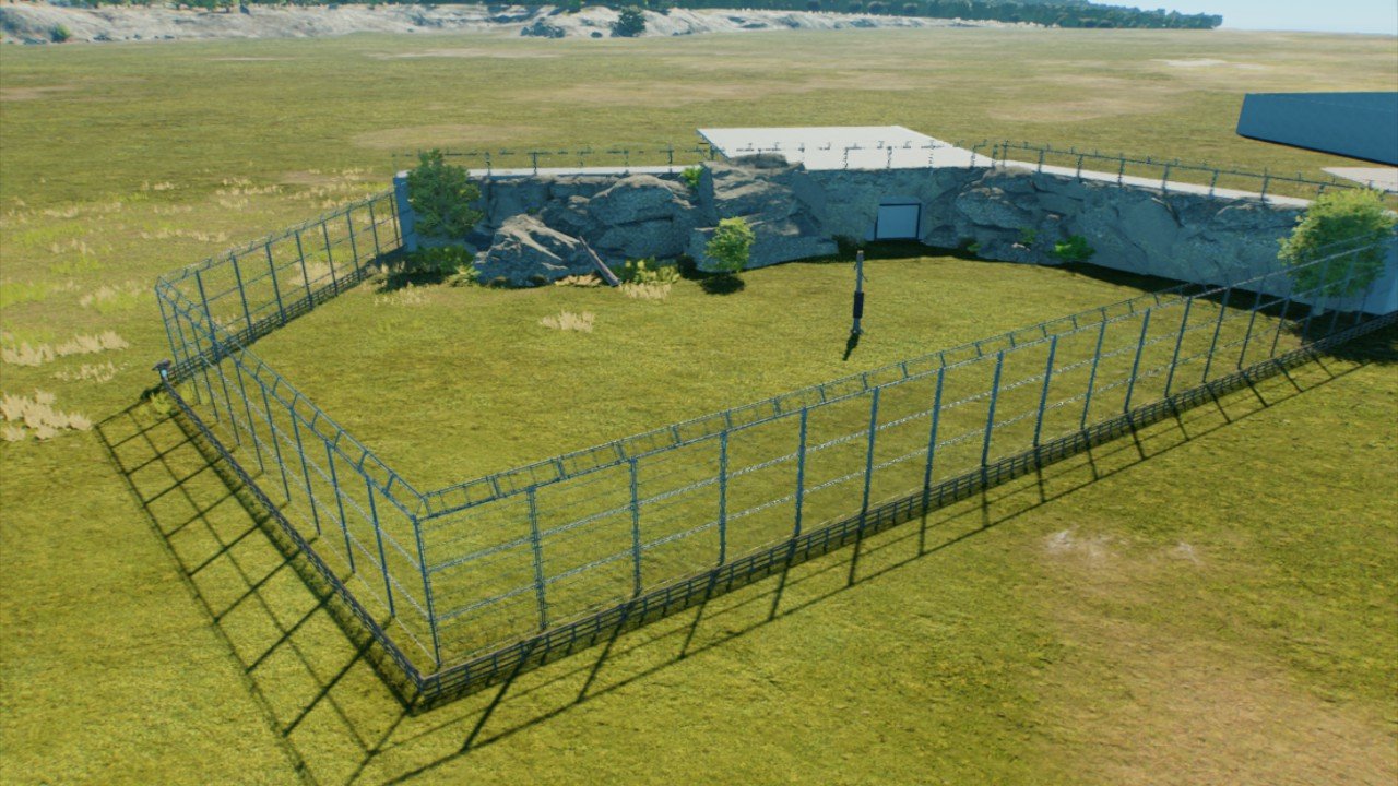 Medium-small chain fence enclosure - Workshop - Jurassic World Evolution 3