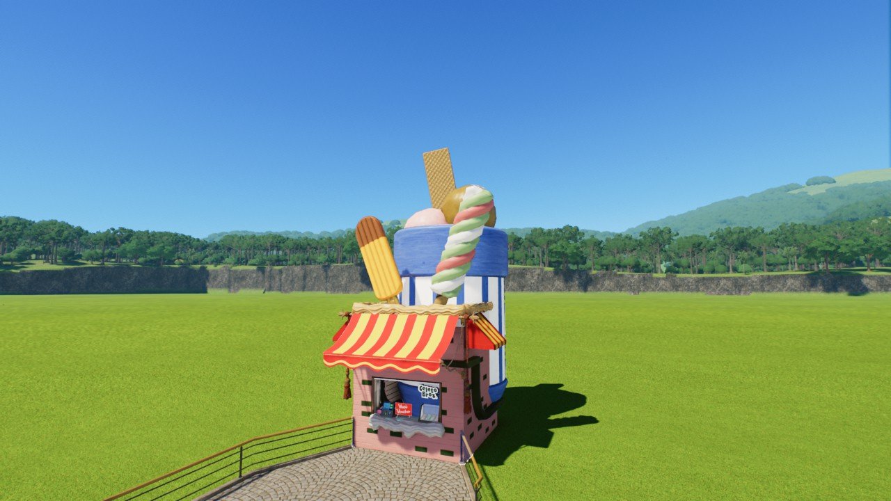 Fruity Ices Stall RCT - Planet Coaster 2 creation - Frontier Workshop