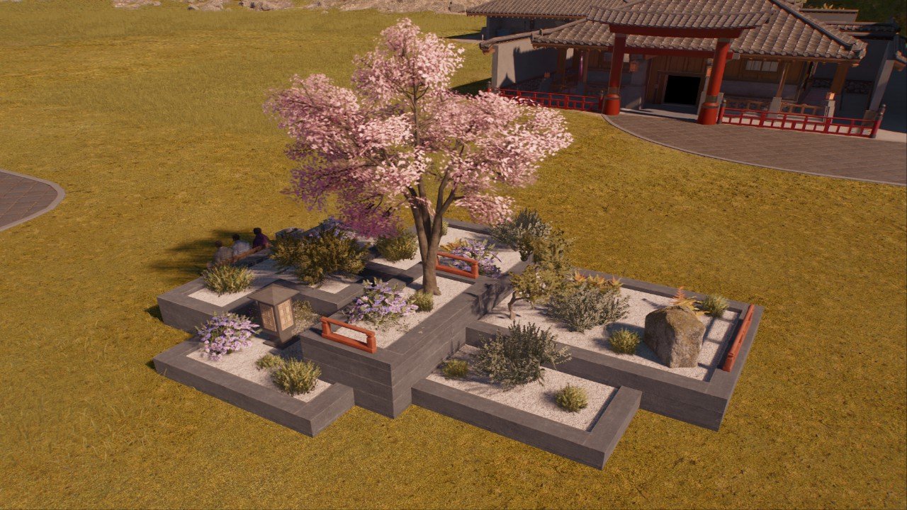 ASIAN ARRIVAL POINT ZEN PLANTER - Workshop - Jurassic World Evolution 3