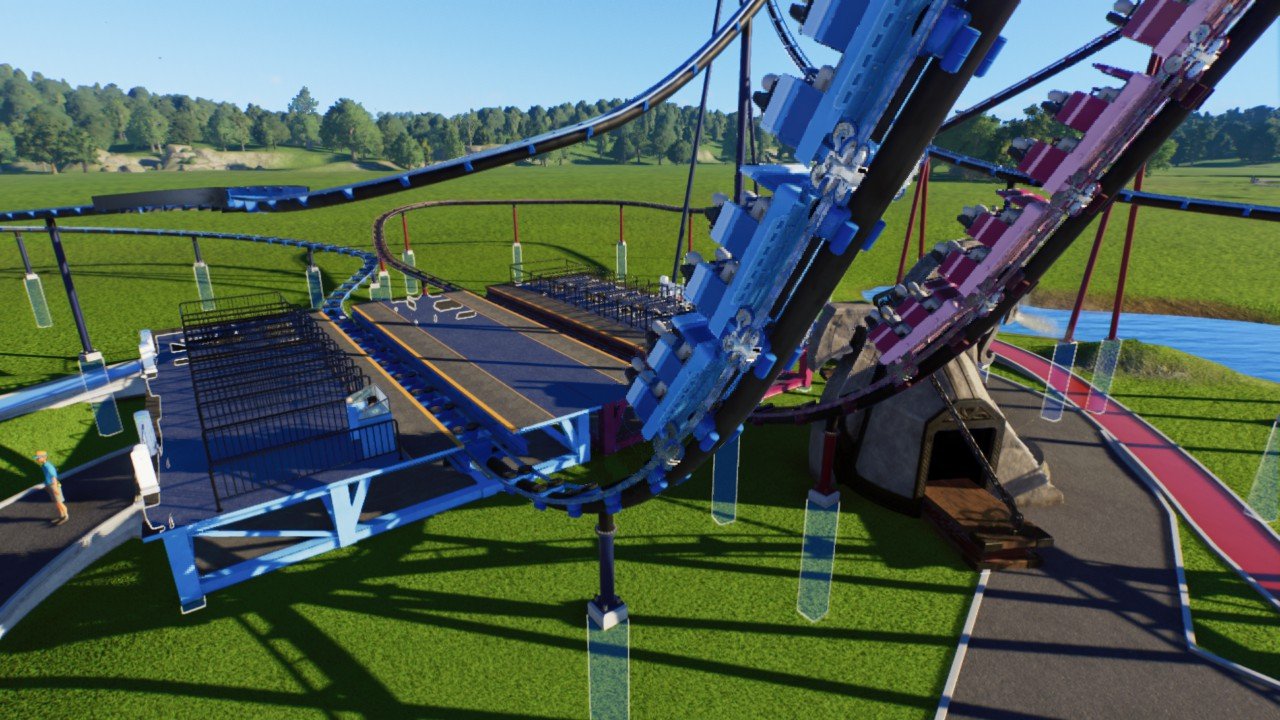 Red vs blue - Planet Coaster 2 creation - Frontier Workshop