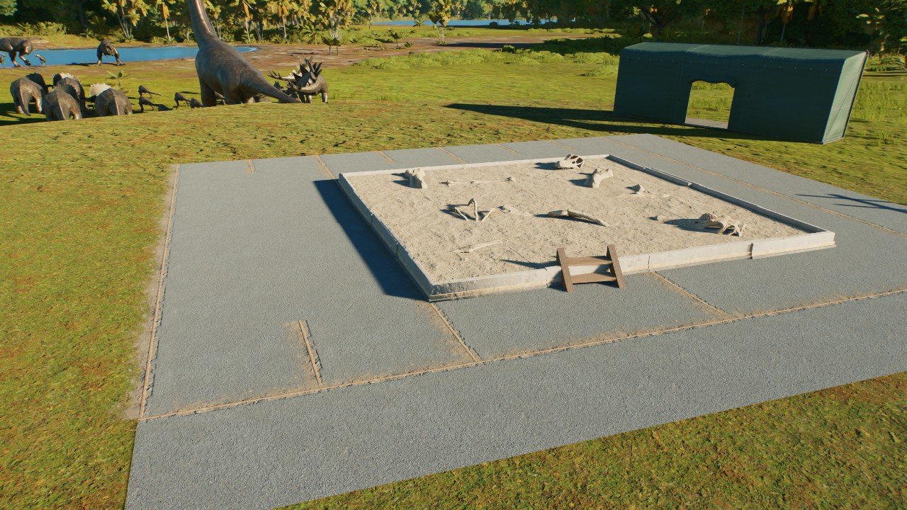 Fossil zone - Workshop - Jurassic World Evolution 3