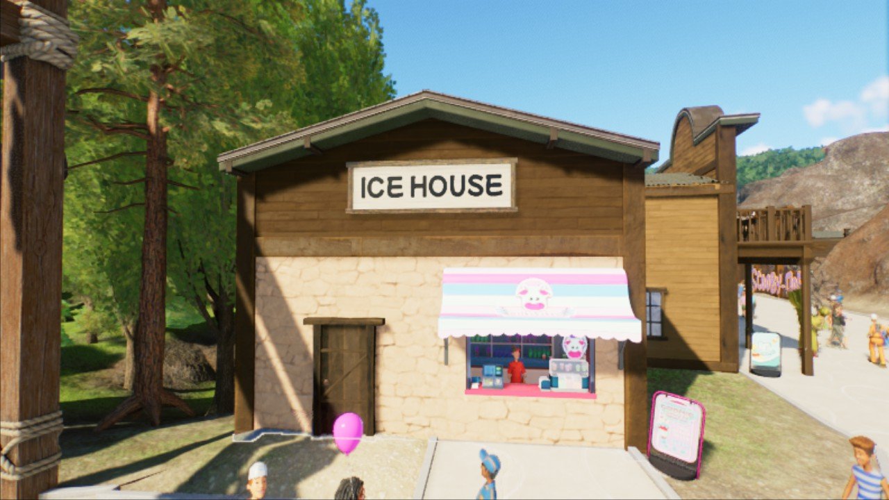 old american ice house - Planet Coaster 2 creation - Frontier Workshop