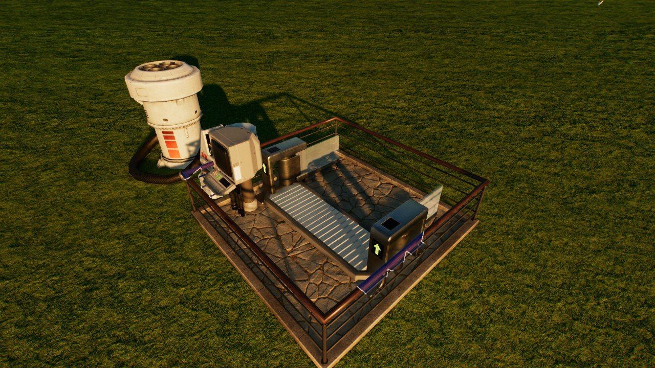 Sci fi entry gate - Planet Coaster 2 creation - Frontier Workshop