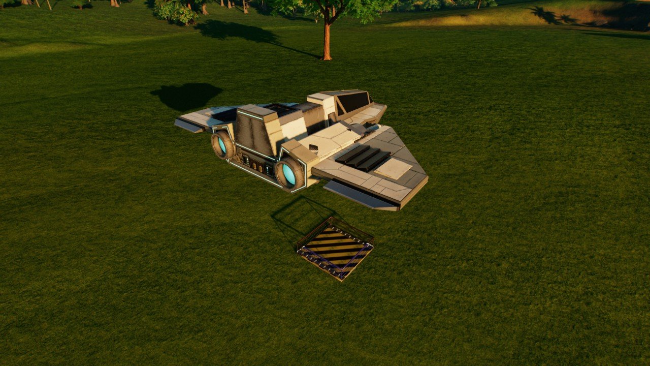 Sci fi ship entrance - Planet Coaster 2 creation - Frontier Workshop