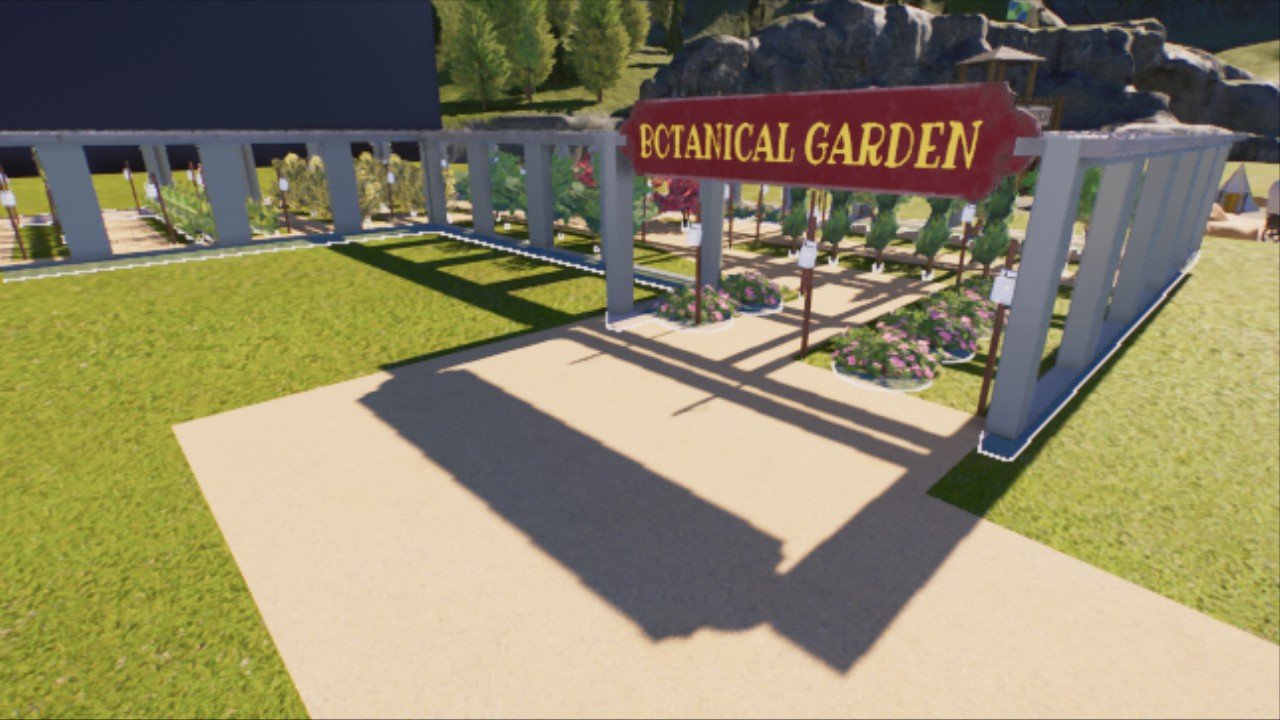 BOTANICAL GARDEN - Planet Coaster 2 creation - Frontier Workshop