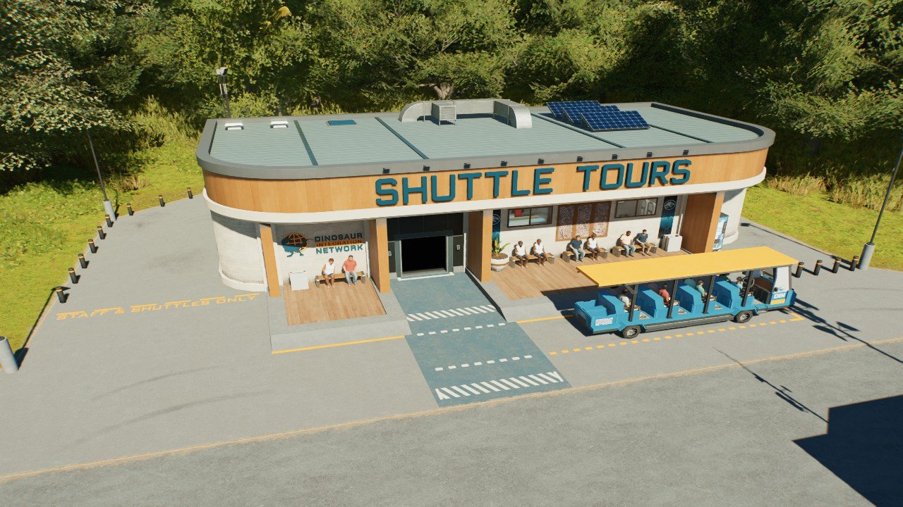 DIN Shuttle Tour Hyper Loop Station - Workshop - Jurassic World Evolution 3