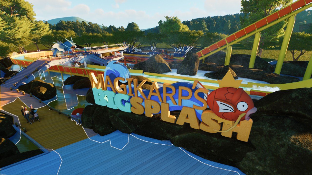 Magikarp's Big Splash - Planet Coaster 2 creation - Frontier Workshop