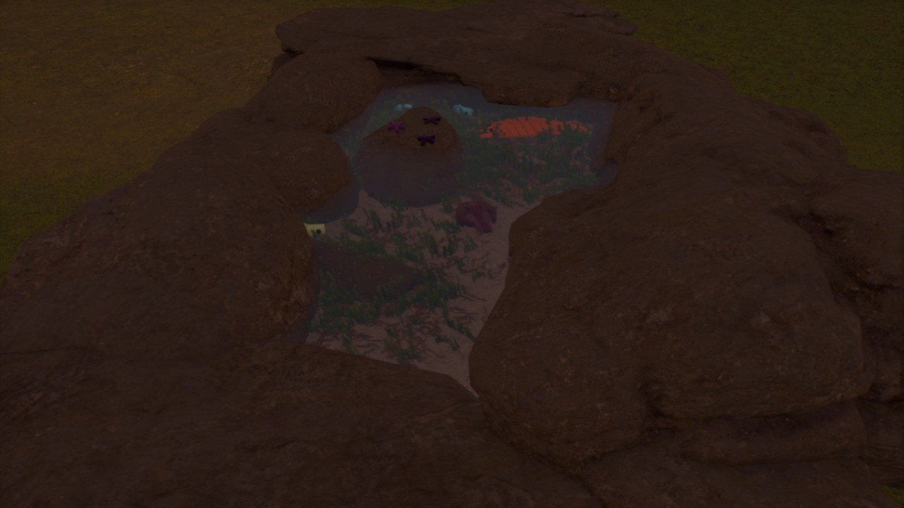 Natural rockpool - Jurassic World Evolution 3 creation - Frontier Workshop