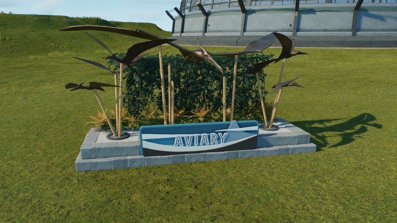 Aviary Sign - Workshop - Jurassic World Evolution 3
